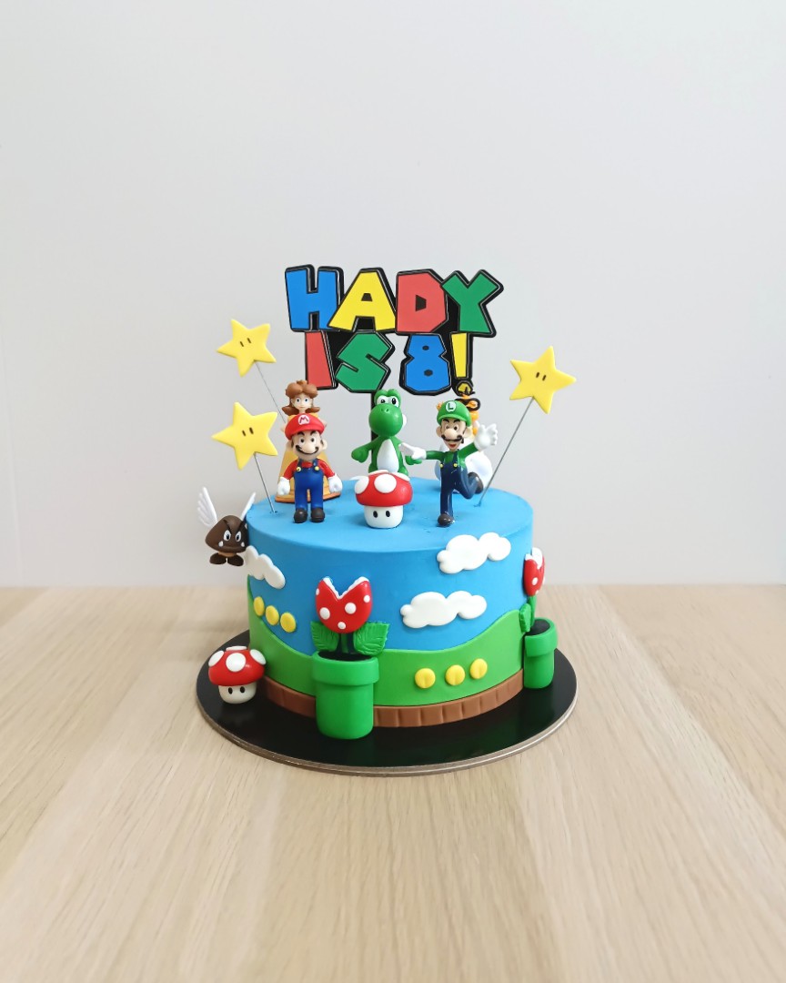 Mario cake, Food & Drinks, Homemade Bakes on Carousell