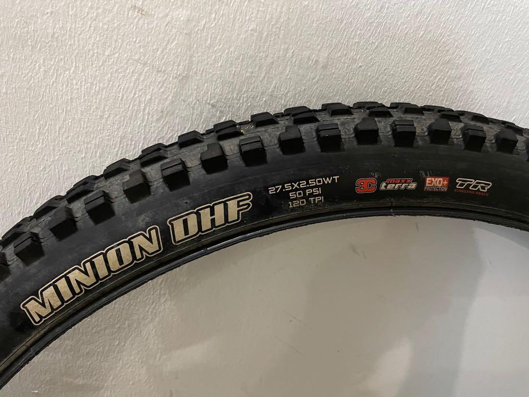 Maxxis Minion DHF 27.5 EXO+2.5WT 3C TR, Sports Equipment, Bicycles & Parts, Parts & Accessories ...