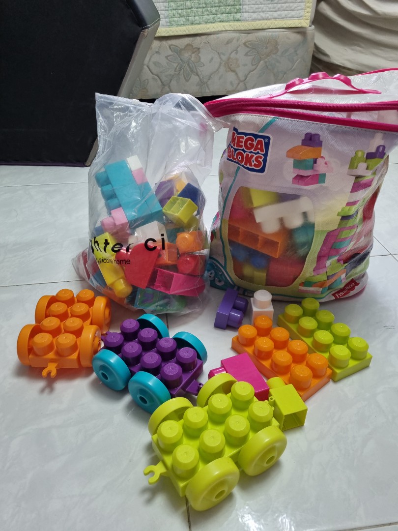 Mega blocks with block car ,additional pcs, Hobbies & Toys, Toys ...