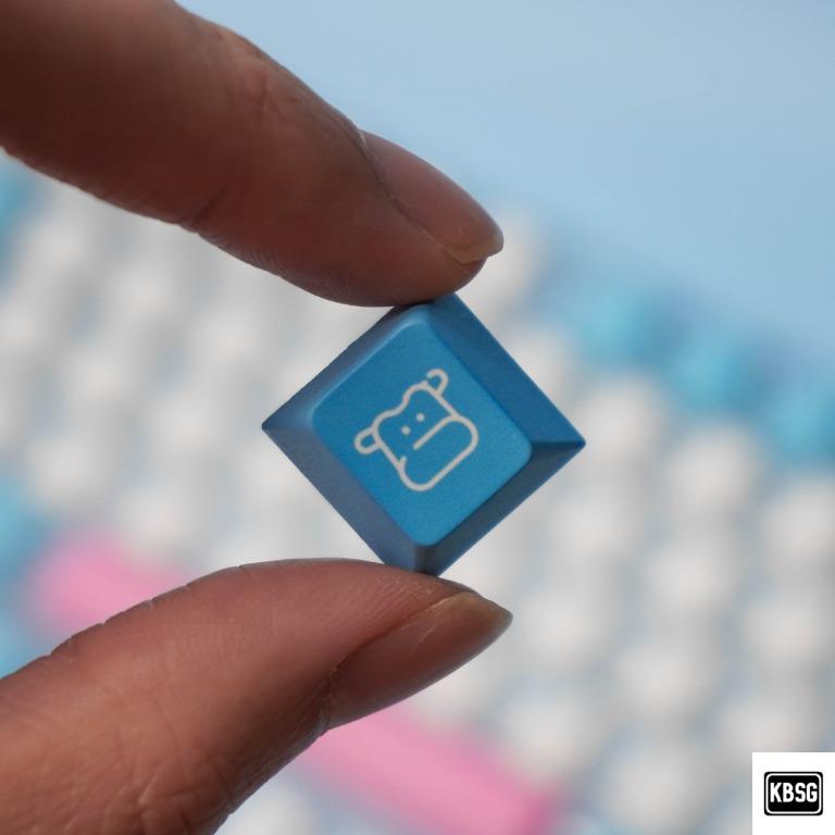 Milk cover pink and blue keycap for mechanical keyboard PBT, Computers ...