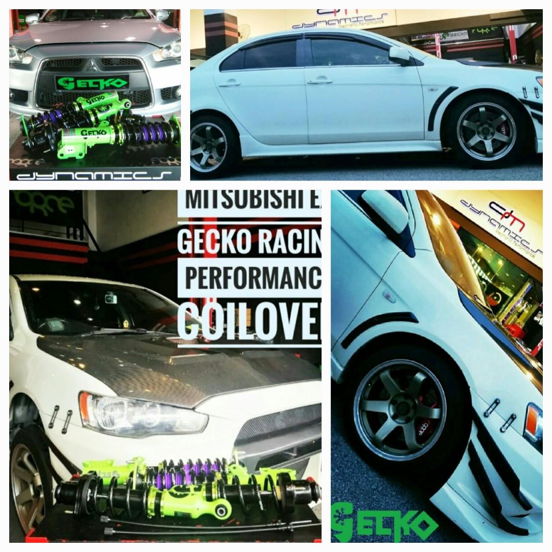 Mitsubishi: "GECKO Racing" Performance Coilover, Car Accessories ...