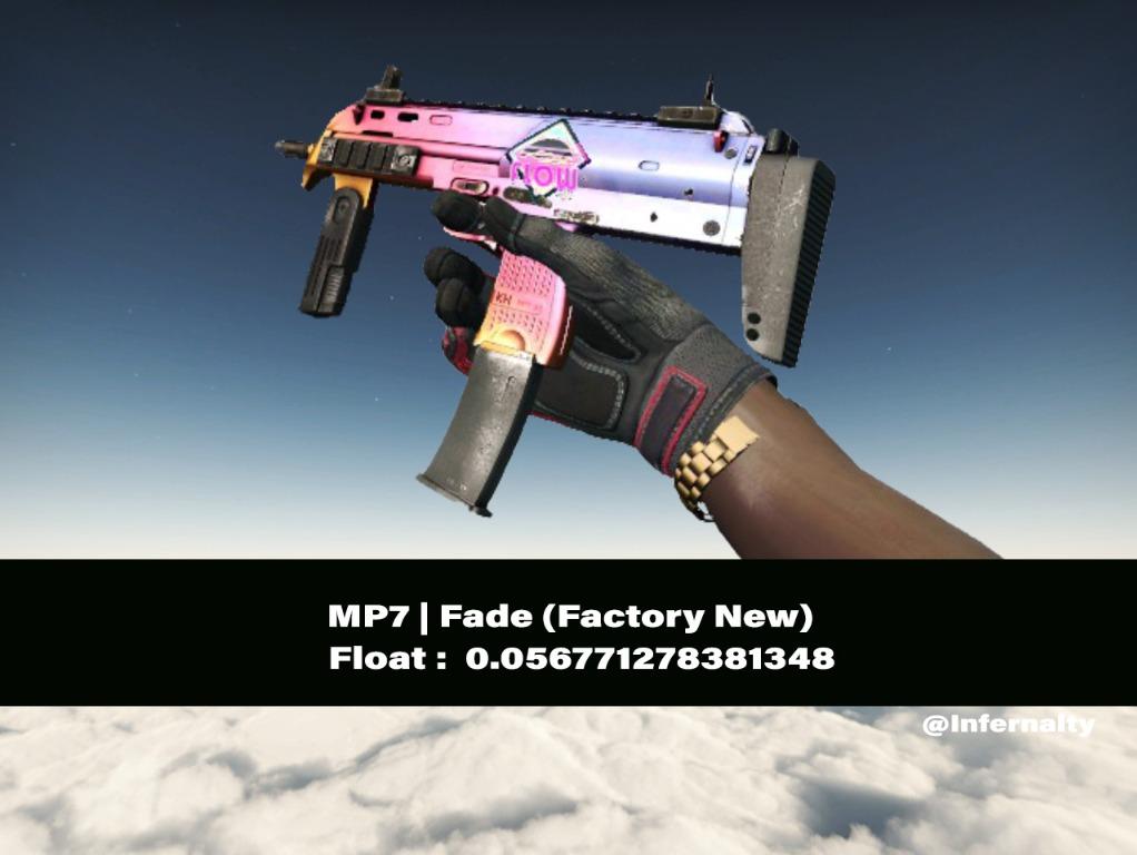 MP7 Fade FN CSGO SKINS KNIVES, Video Gaming, Gaming Accessories, In-Game Products on Carousell
