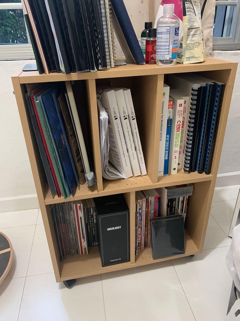 MUJI Bookshelf with Caster, Furniture & Home Living, Furniture, Shelves ...
