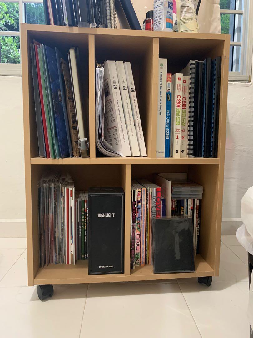 MUJI Bookshelf with Caster, Furniture & Home Living, Furniture, Shelves ...