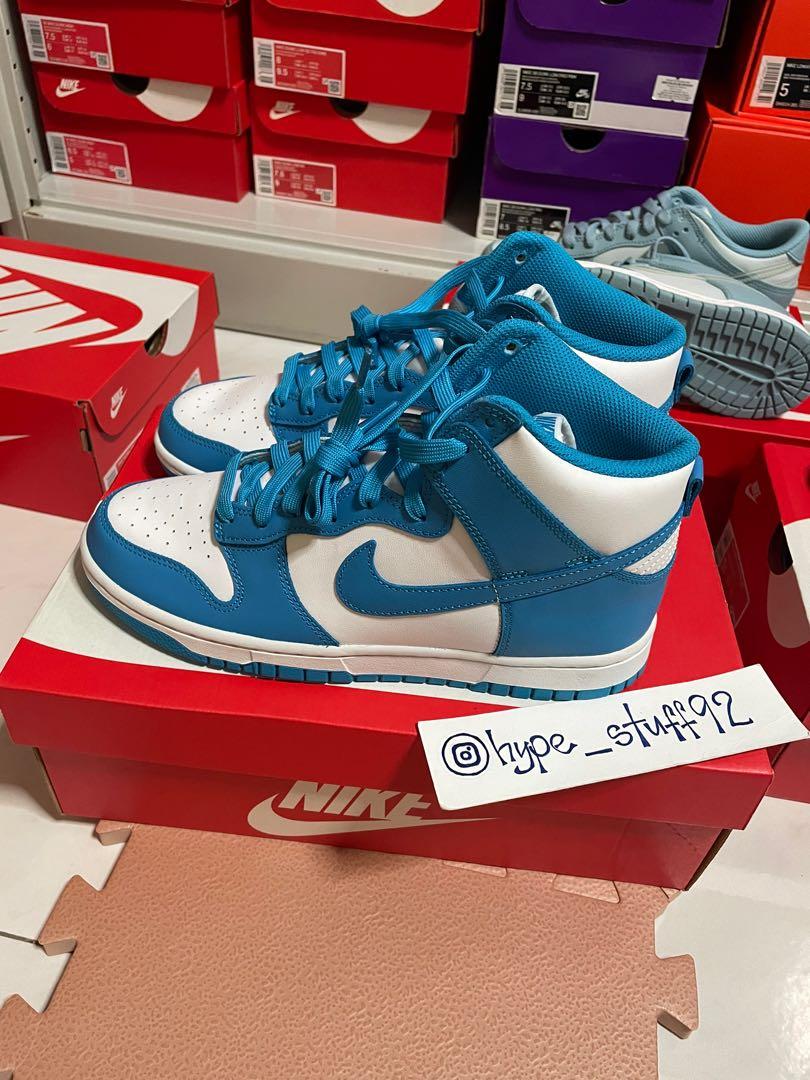 Nike Dunk High Laser Blue, Men's Fashion, Footwear, Sneakers on Carousell