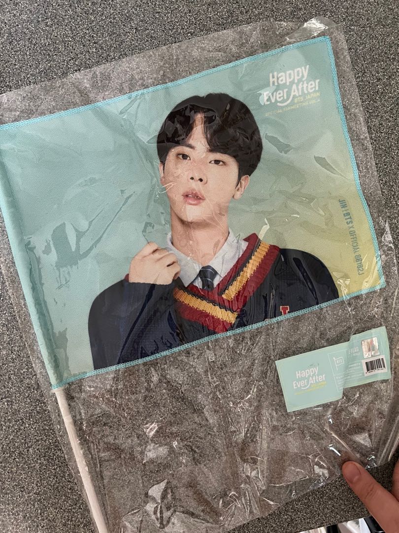 OFFICIAL BTS MUSTER VOL.4 JIN FLAG, Hobbies & Toys, Memorabilia ...