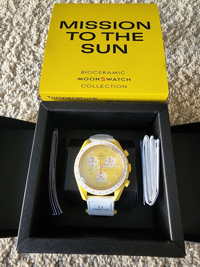 Omega X Swatch Moonswatch Mission to the Sun, Luxury, Watches on Carousell