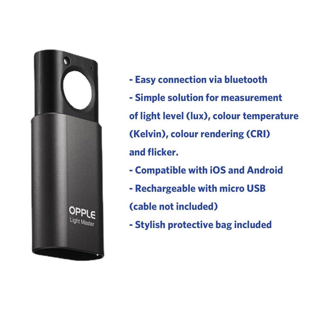 OPPLE Light Master Pro G3 Convenient Portable Light Sensor Spectrometer ...