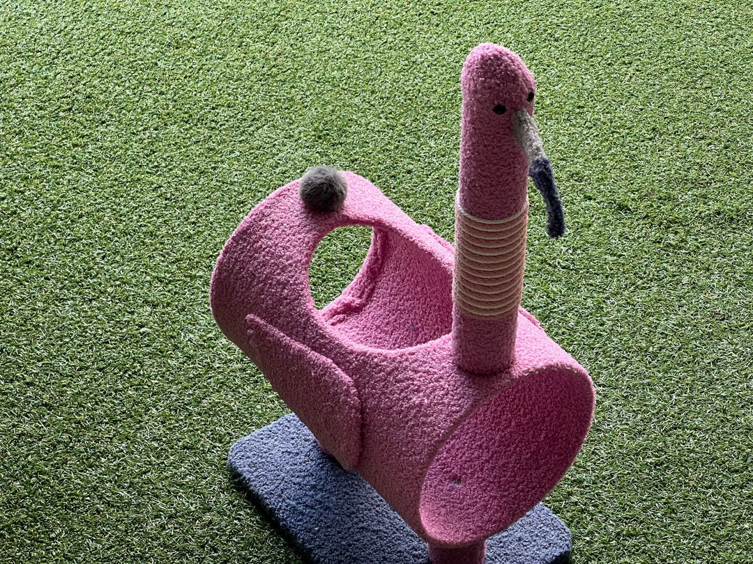 Pink Flamingo Cat Scratching Pole, Pet Supplies, Homes & Other Pet ...