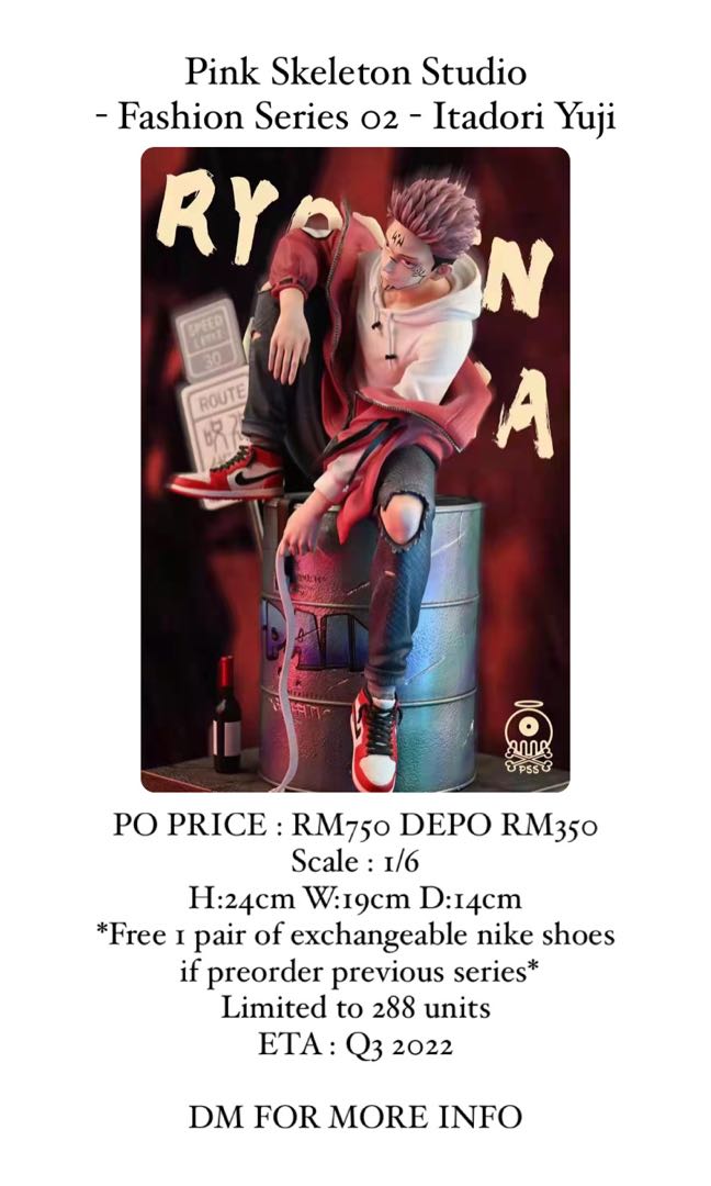 Pink Skeleton Studio - Fashion Series 02 - Itadori Yuji, Hobbies & Toys ...