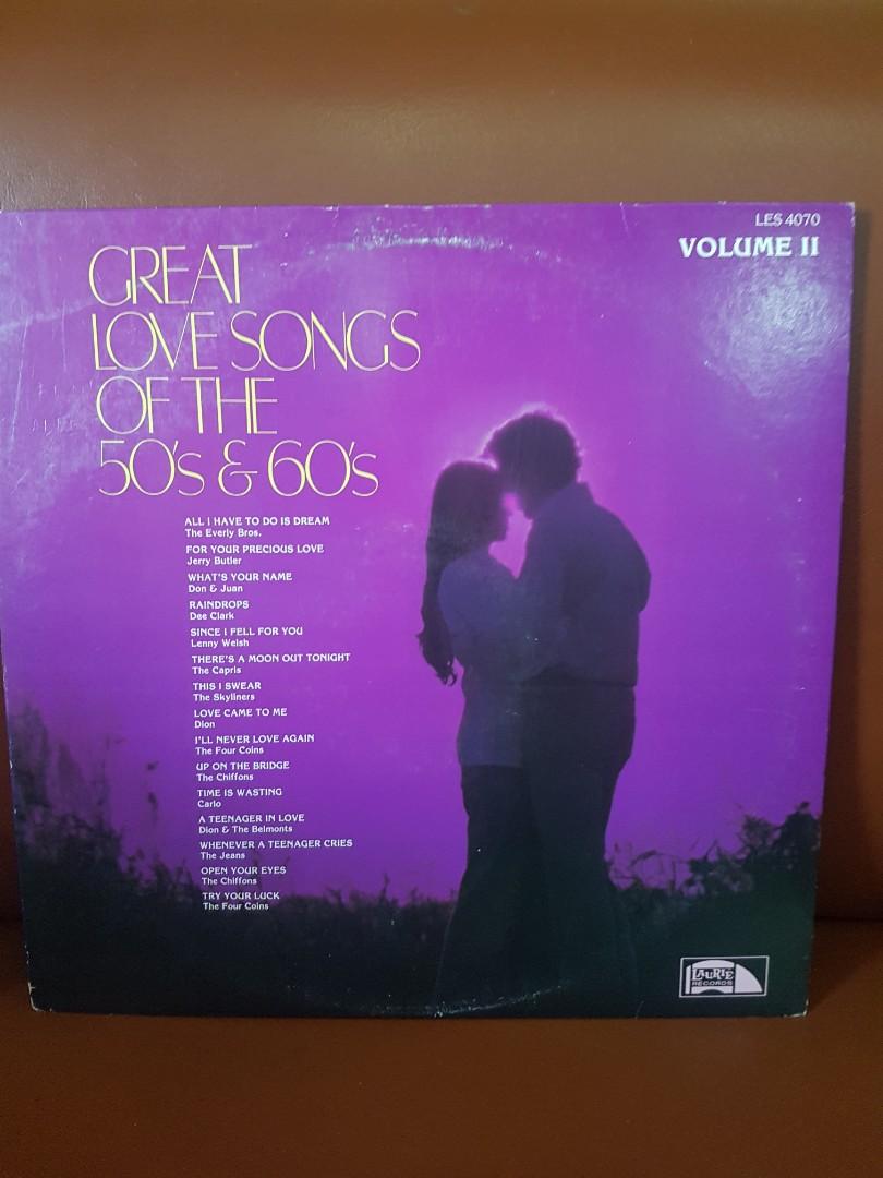 Plaka Vinyl Record Great Love Songs Of 50sand 60s Hobbies And Toys