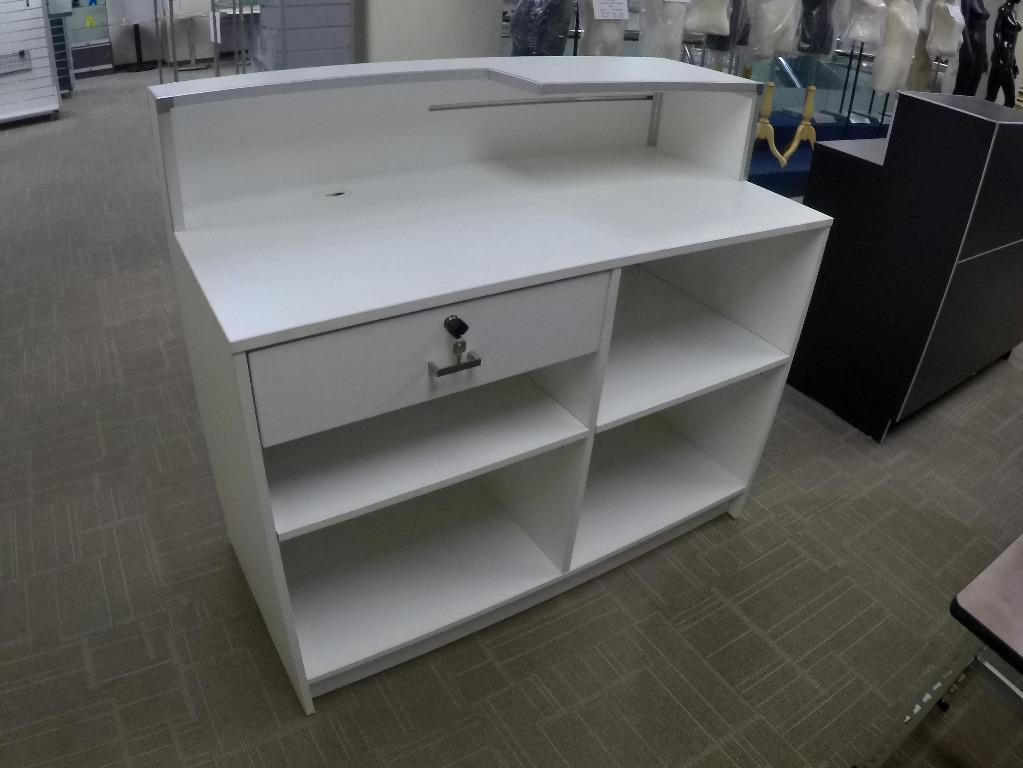 POS/Cashier Counter (Black/White), Furniture & Home Living, Furniture ...