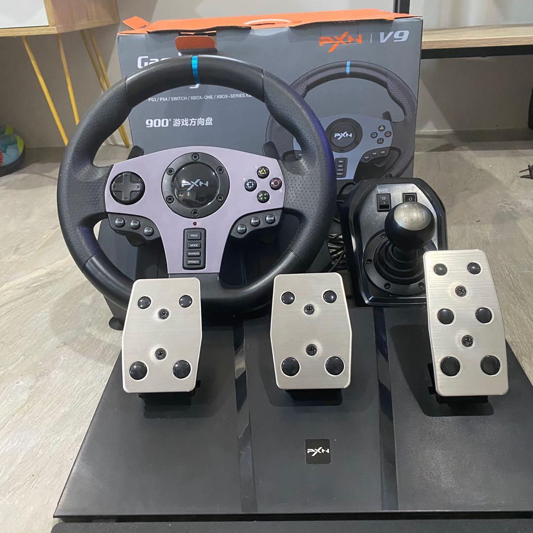 PXN V9 with shifter | usb pc steering wheel, Video Gaming, Gaming ...