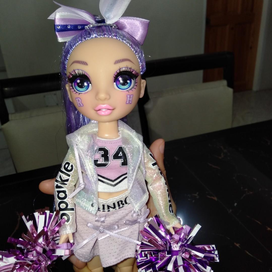 Rainbow High Cheer Violet, Hobbies & Toys, Toys & Games on Carousell