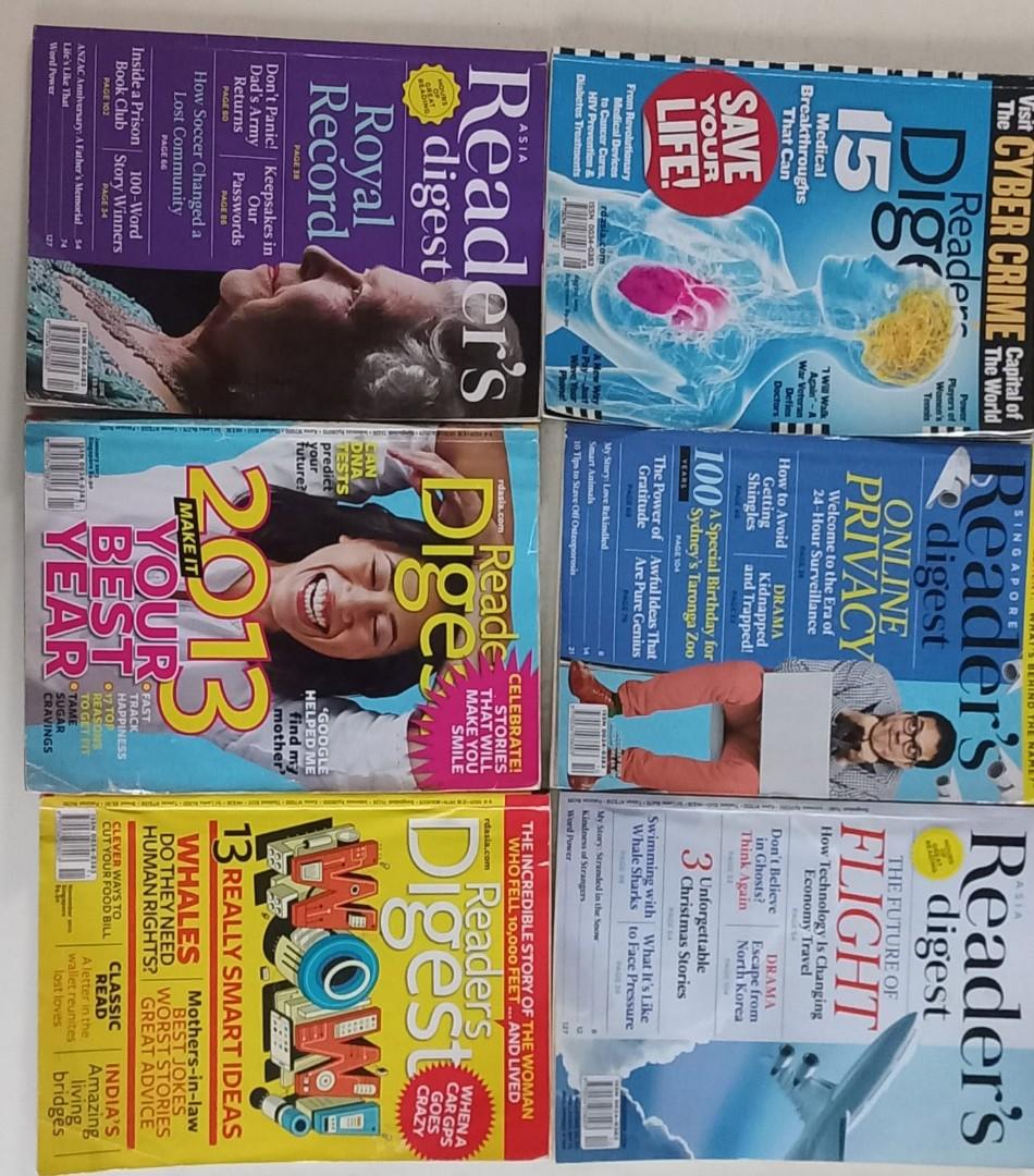 Reader Digest Magazines, Hobbies & Toys, Books & Magazines, Magazines ...