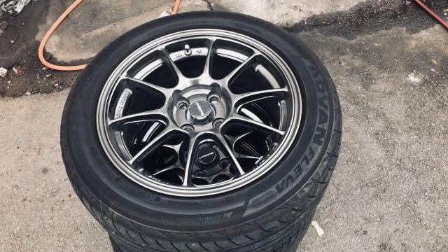 rim tc105X dan tayar, Auto Accessories on Carousell
