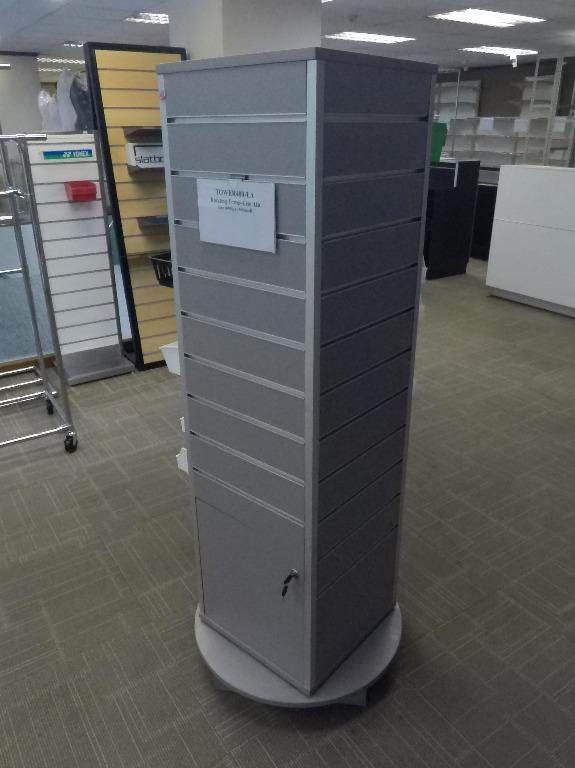 Rotating Slat Wall Tower (For Retail Use), Furniture & Home Living ...