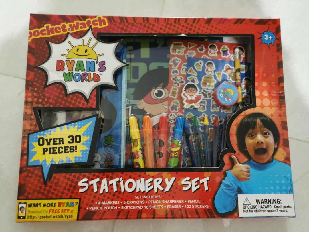 Ryan's world stationery set, Hobbies & Toys, Toys & Games on Carousell
