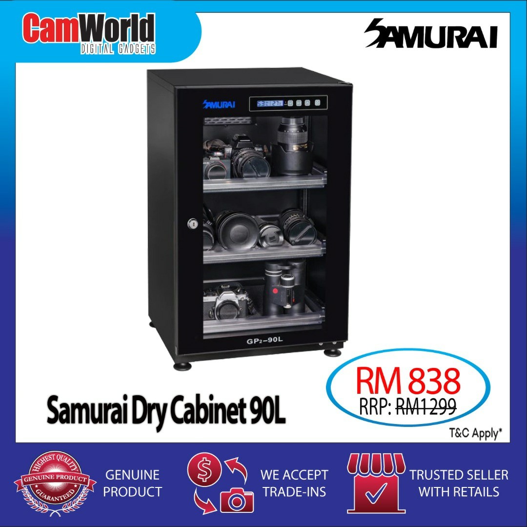 Samurai Dry Cabinet 90L, Photography, Photography Accessories, Dry ...