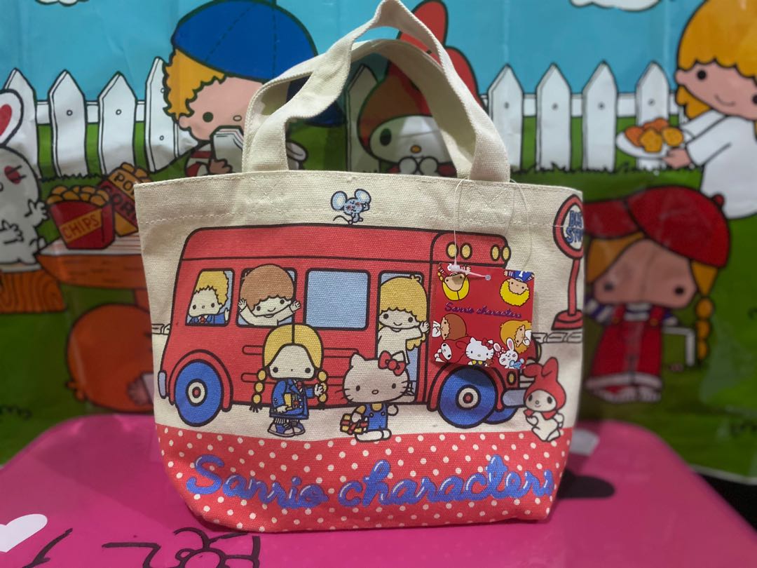 Sanrio Bus stop characters, Women's Fashion, Bags & Wallets, Tote Bags ...