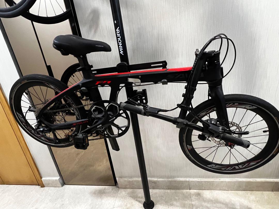 Sava Z1 Carbon Fiber Folding Bike, Sports Equipment, Bicycles & Parts ...