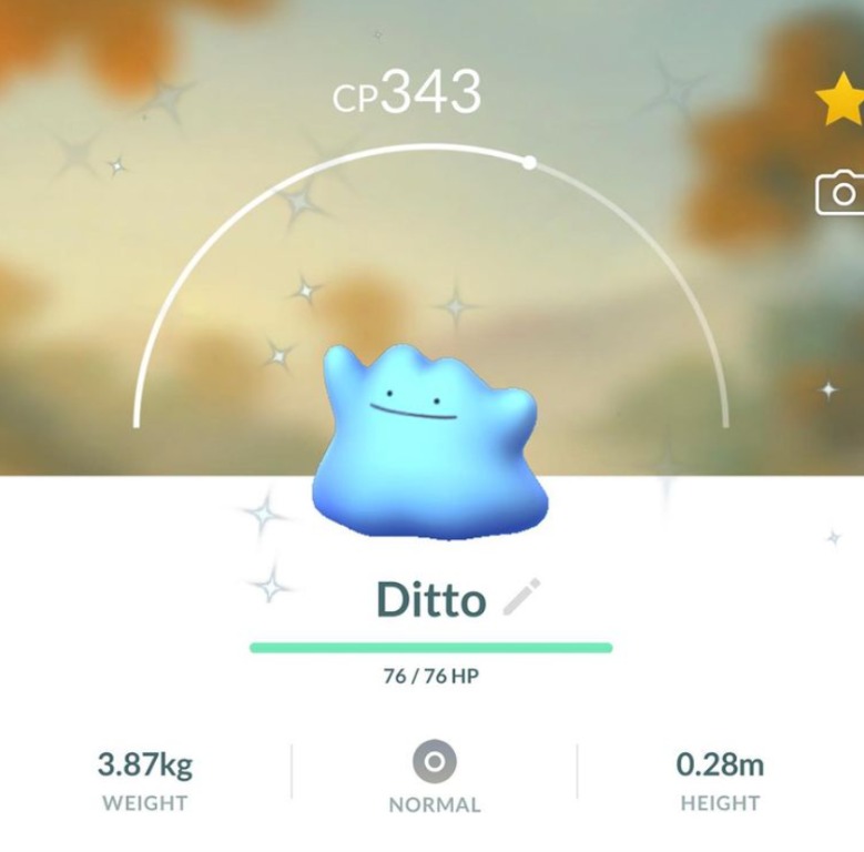 SHINY DITTO Pokemon Go, Video Gaming, Video Games, Others on Carousell