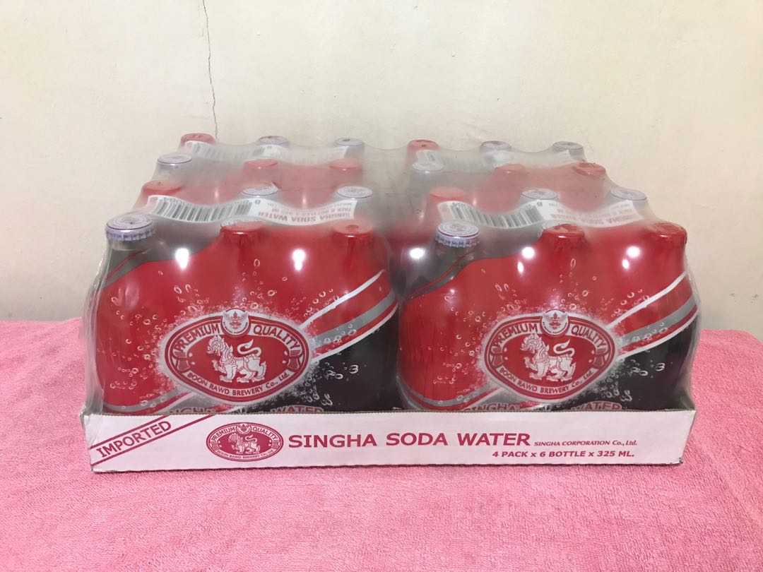 Singha soda water 320mlx24, Food & Drinks, Beverages on Carousell