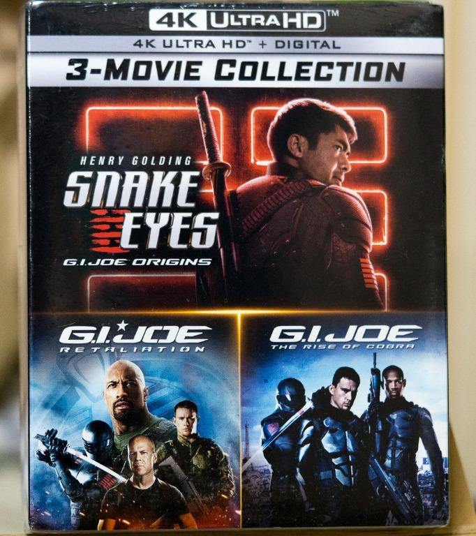 Snake Eyes: G.I. Joe Origins 3-Movie Collection 4K Blu-ray, Hobbies ...