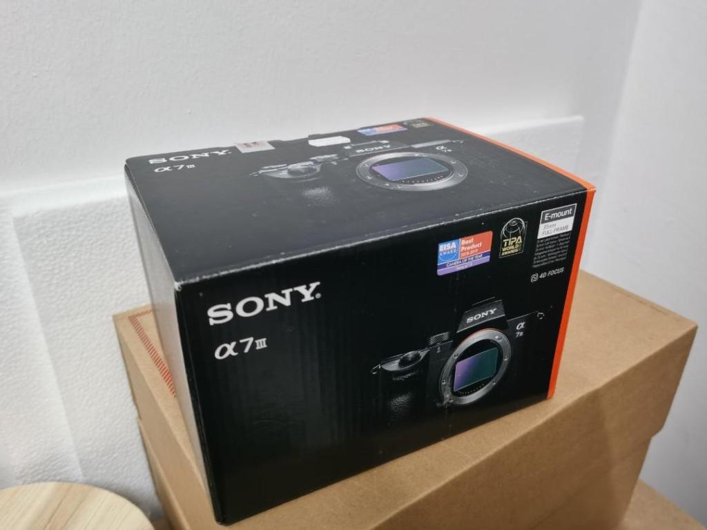 Sony A7iii Box & Receipt, Photography, Cameras on Carousell