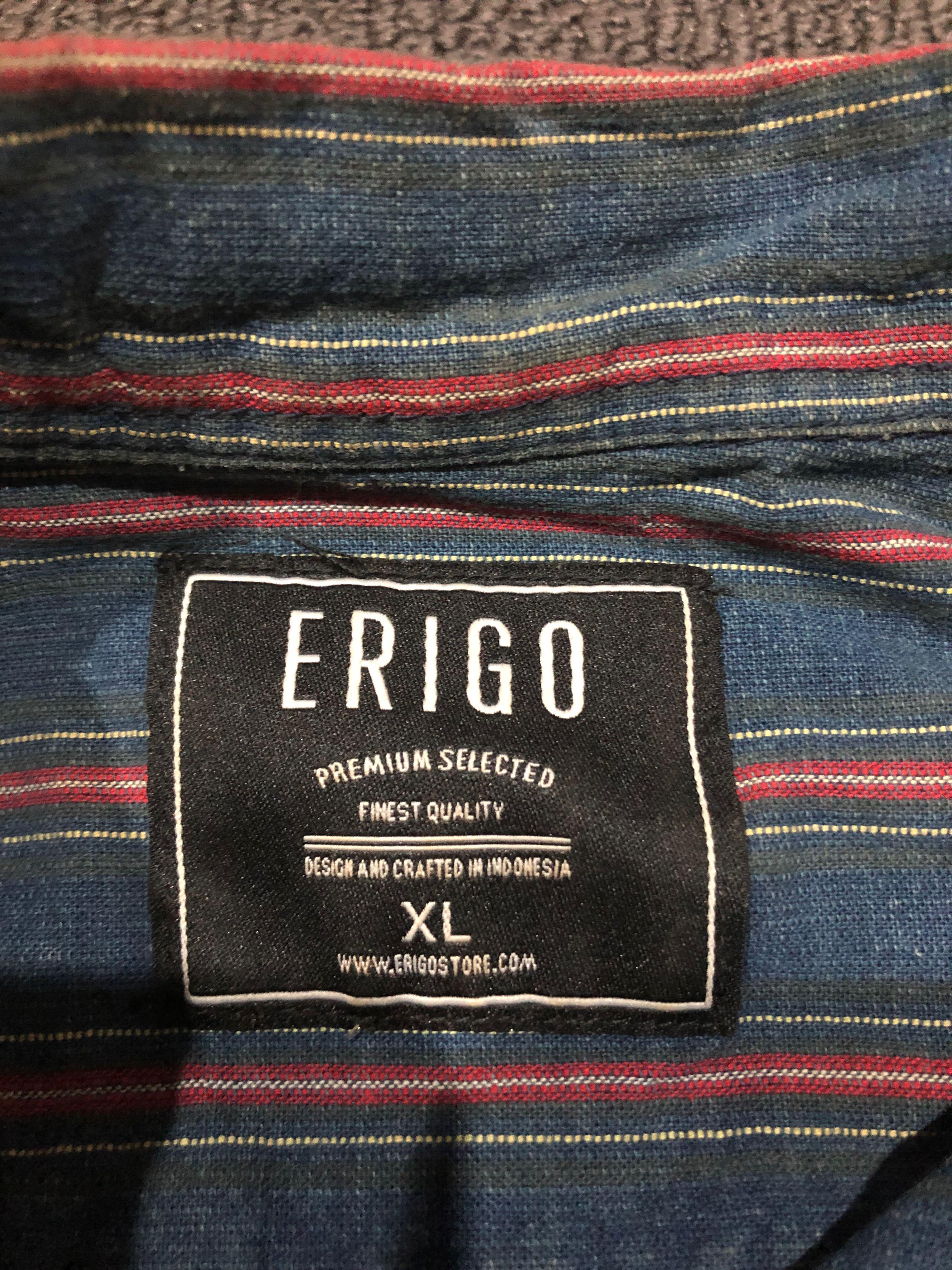 t shirt erigo original, Fesyen Pria, Pakaian , Atasan di Carousell