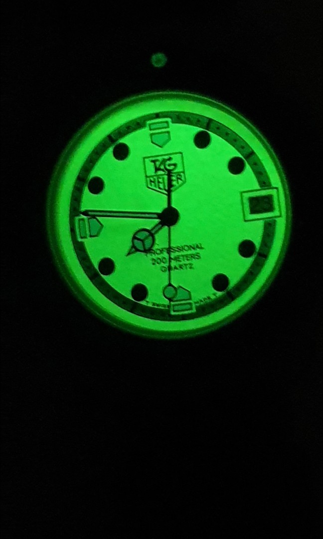 Tag Heuer F1 Yellow Luminous Dial, Luxury, Watches on Carousell