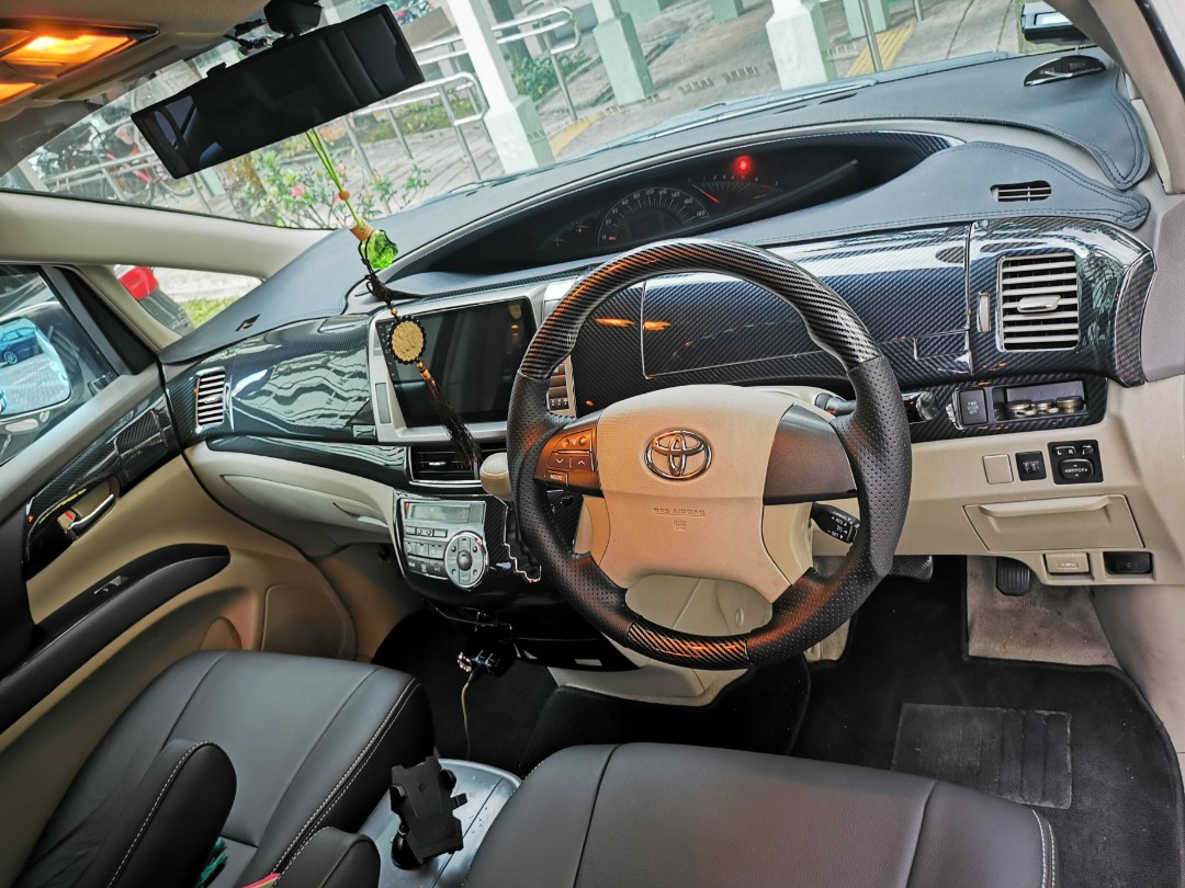 toyota estima dashboard panel set carbon fibre v, Car Accessories ...