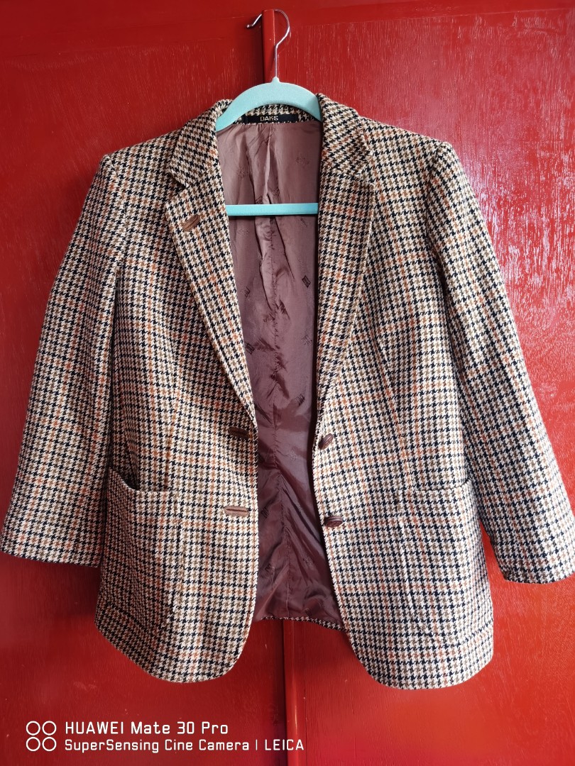 VINTAGE DAKS PLAID BROWN COAT free DAKS BUCKET HAT, Women's Fashion ...