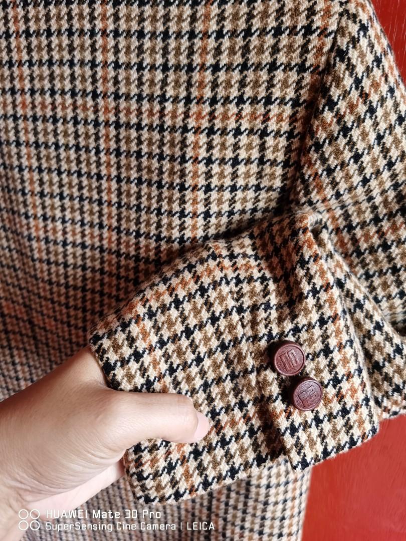 VINTAGE DAKS PLAID BROWN COAT free DAKS BUCKET HAT, Women's Fashion ...