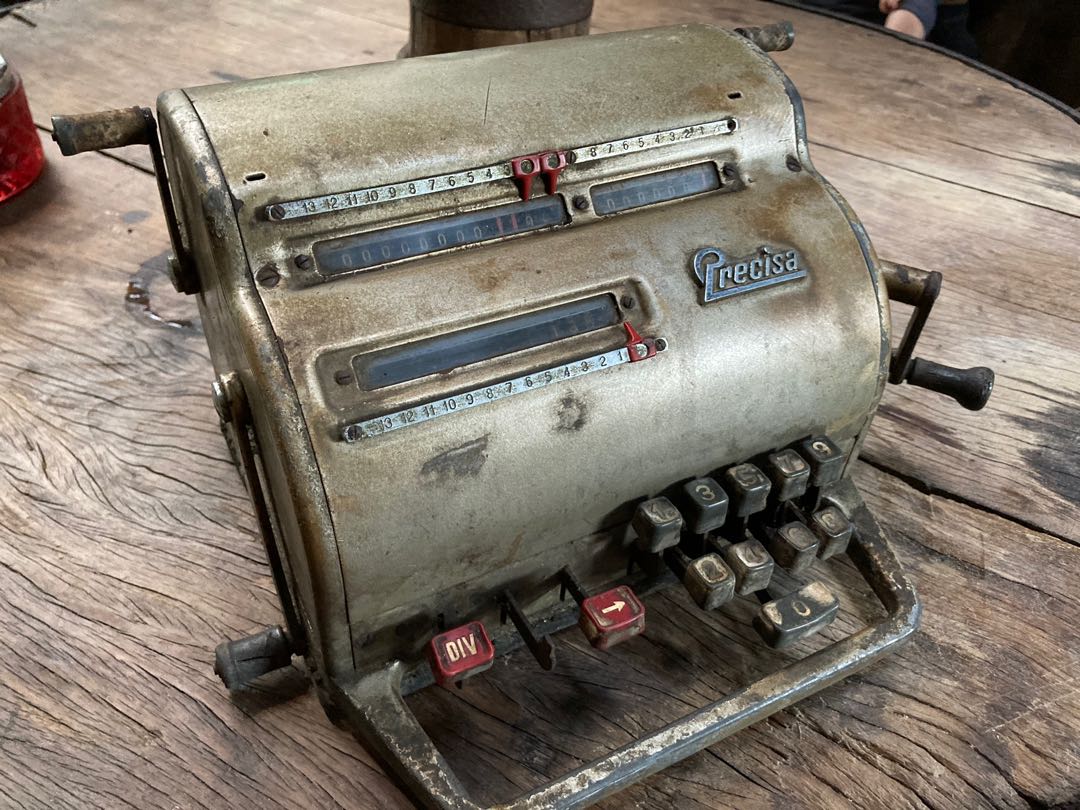 Vintage precisa rare mini adding machine (calculator), Hobbies & Toys ...