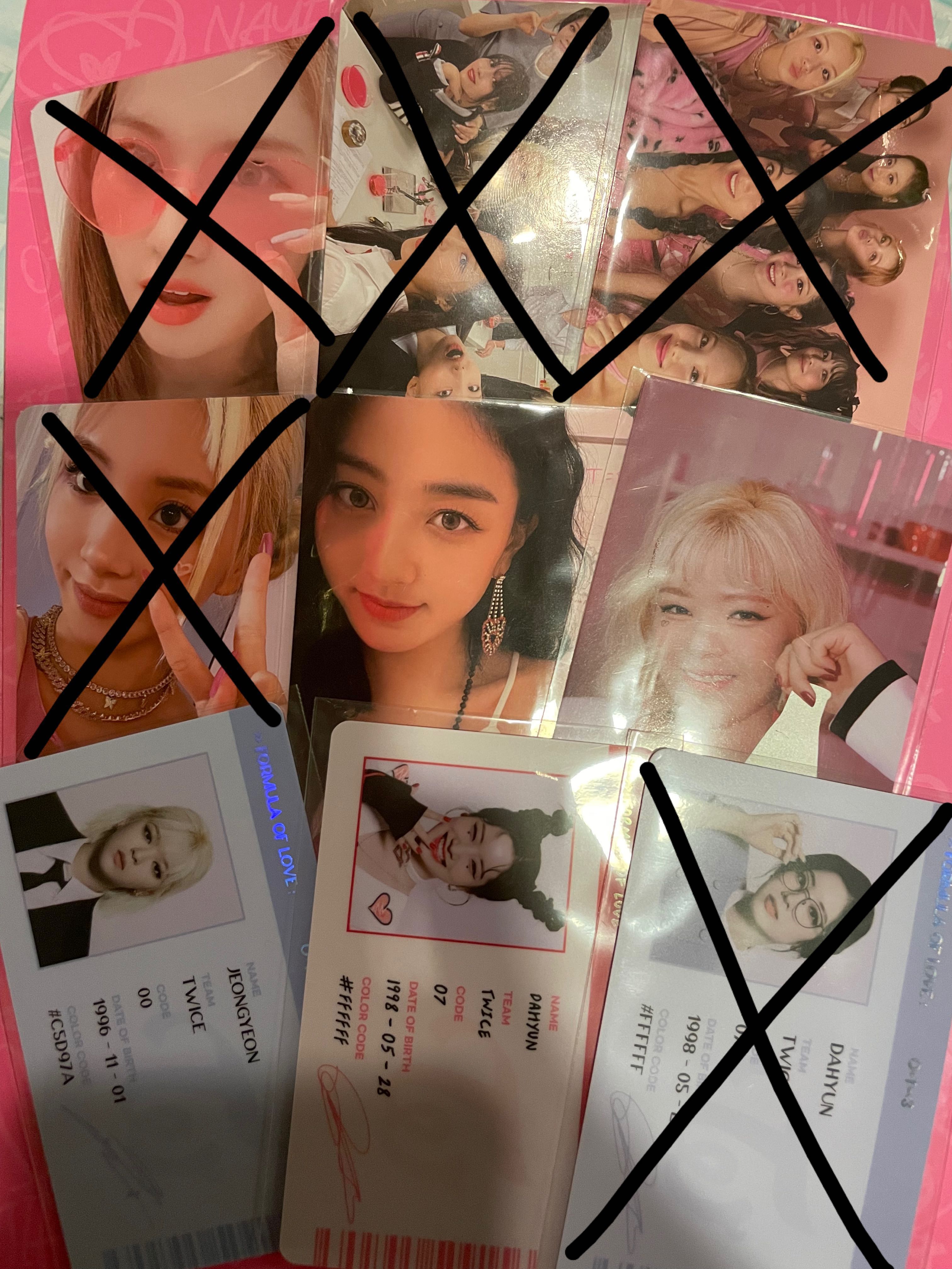 [WTT] twice formula of love fol photocards jihyo sana dahyun momo mina chaeyoung chae jeongyeon ...