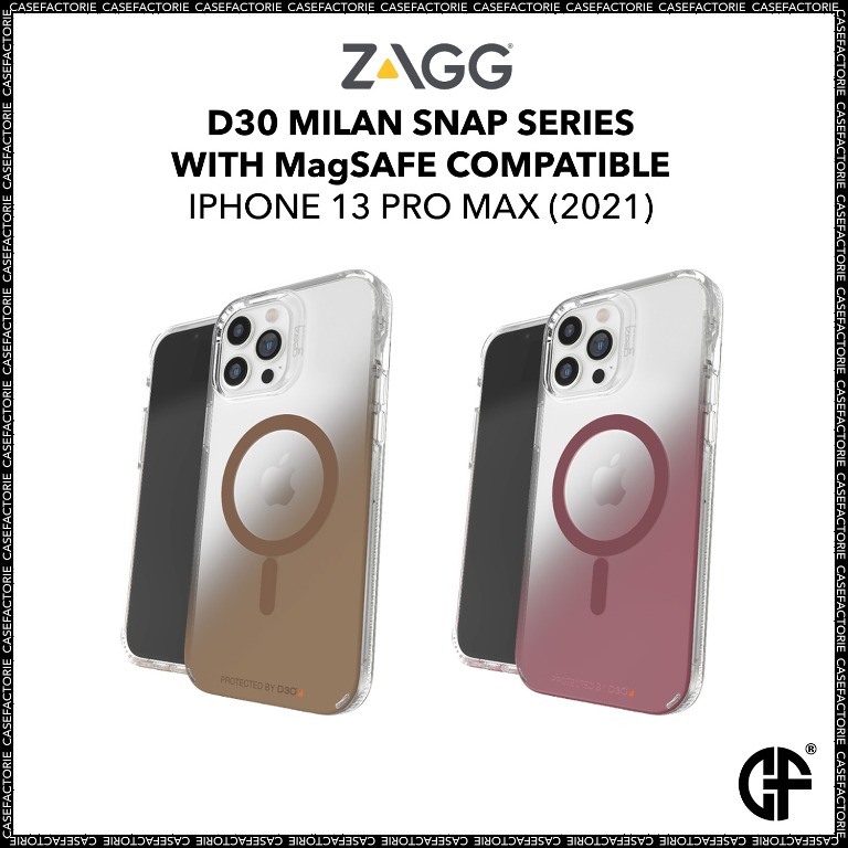 ZAGG D30 Milan Snap Case for iPhone 13 Pro Max (2021) with Magsafe ...