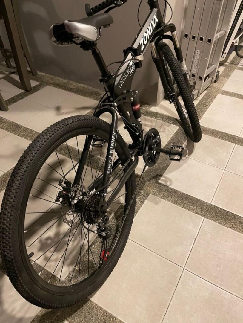 26" Zonixx Foldable Mountain Bike, Sports Equipment, Bicycles & Parts ...