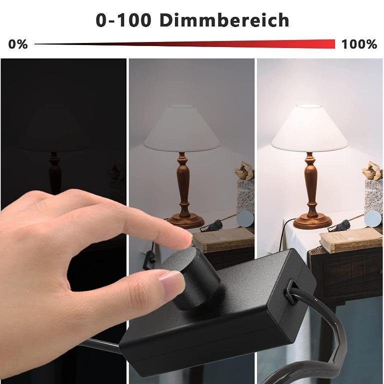 A086 iolloi LED Dimmer, Phase Control Cord Dimmer Rotary Dimmer for Dimmable LED and Halogen ...