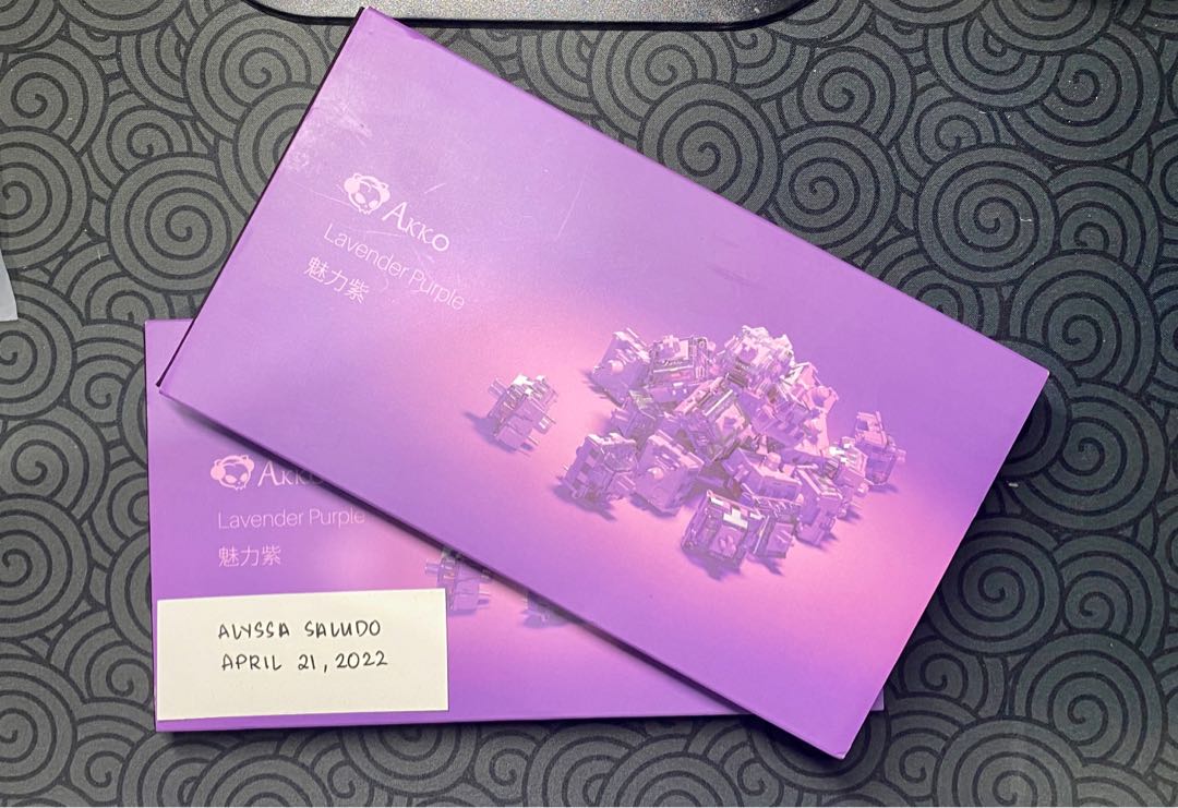 AKKO LAVENDER PURPLE LUBED, Computers & Tech, Parts & Accessories ...