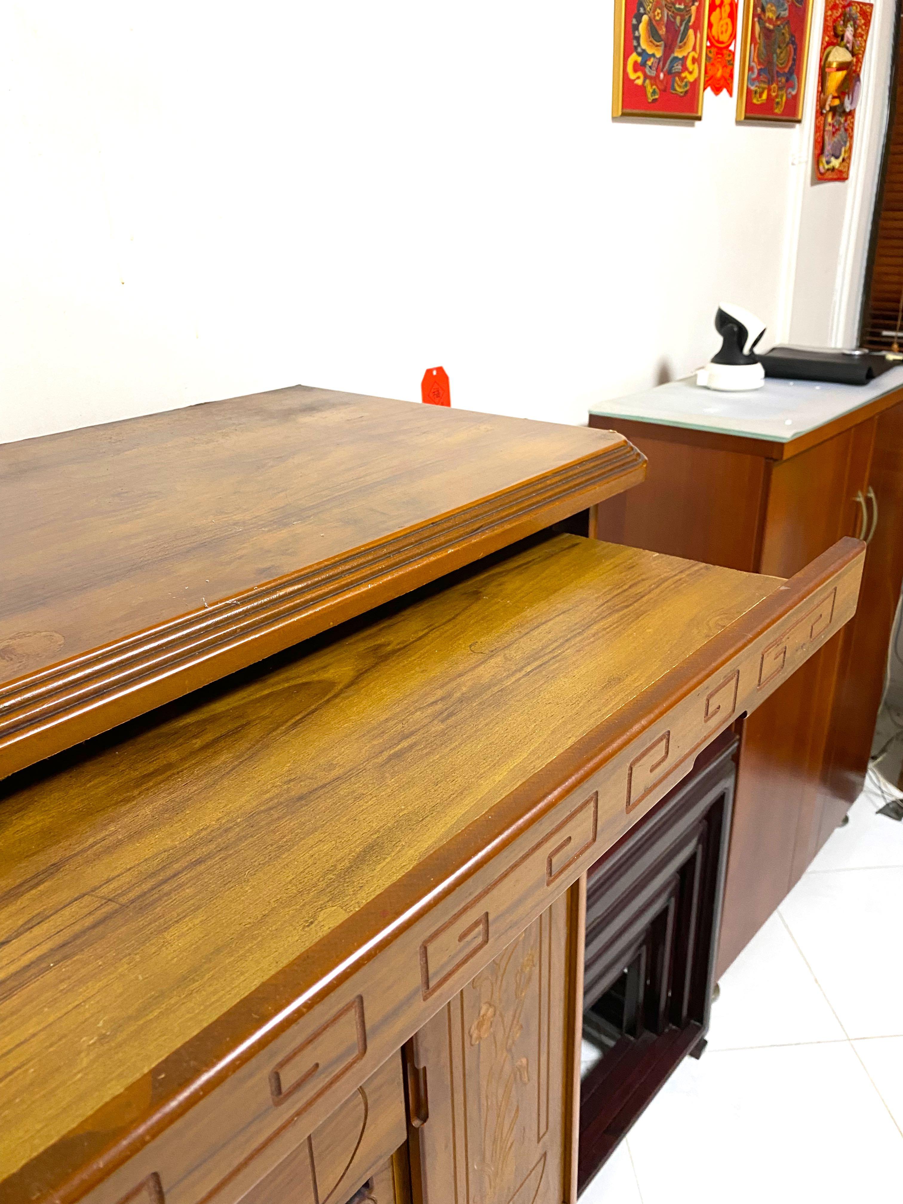 Altar Cabinet with pull out drawer, Furniture & Home Living, Furniture ...