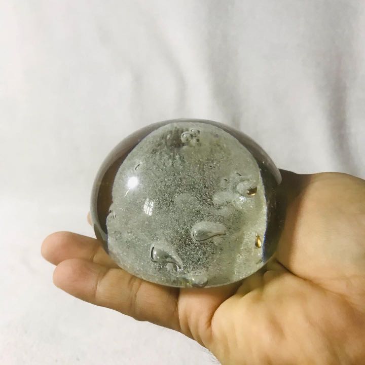 Amazing Bubbly Blob on Clear Art Glass Display or Paperweight ...