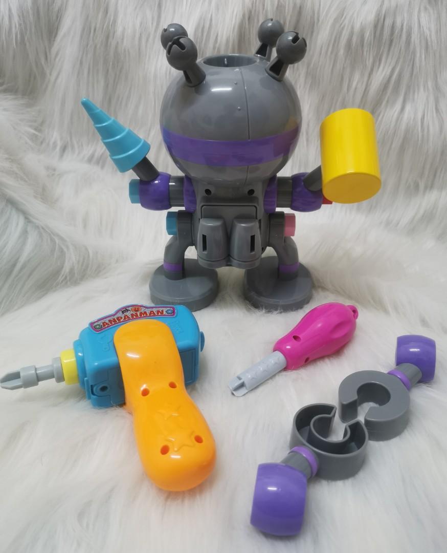 Anpanman Robot Screw Tool DIY, Babies & Kids, Infant Playtime on Carousell