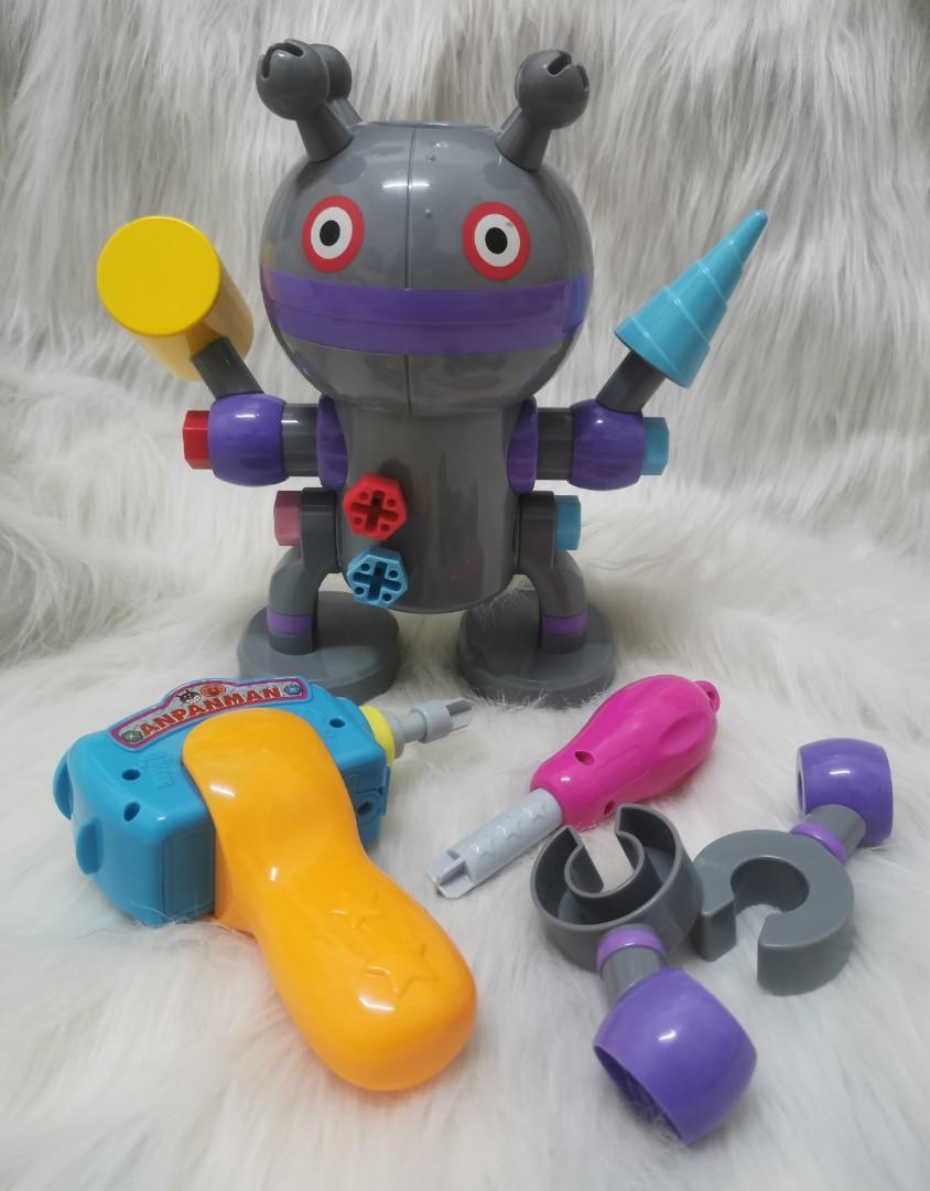 Anpanman Robot Screw Tool DIY, Babies & Kids, Infant Playtime on Carousell