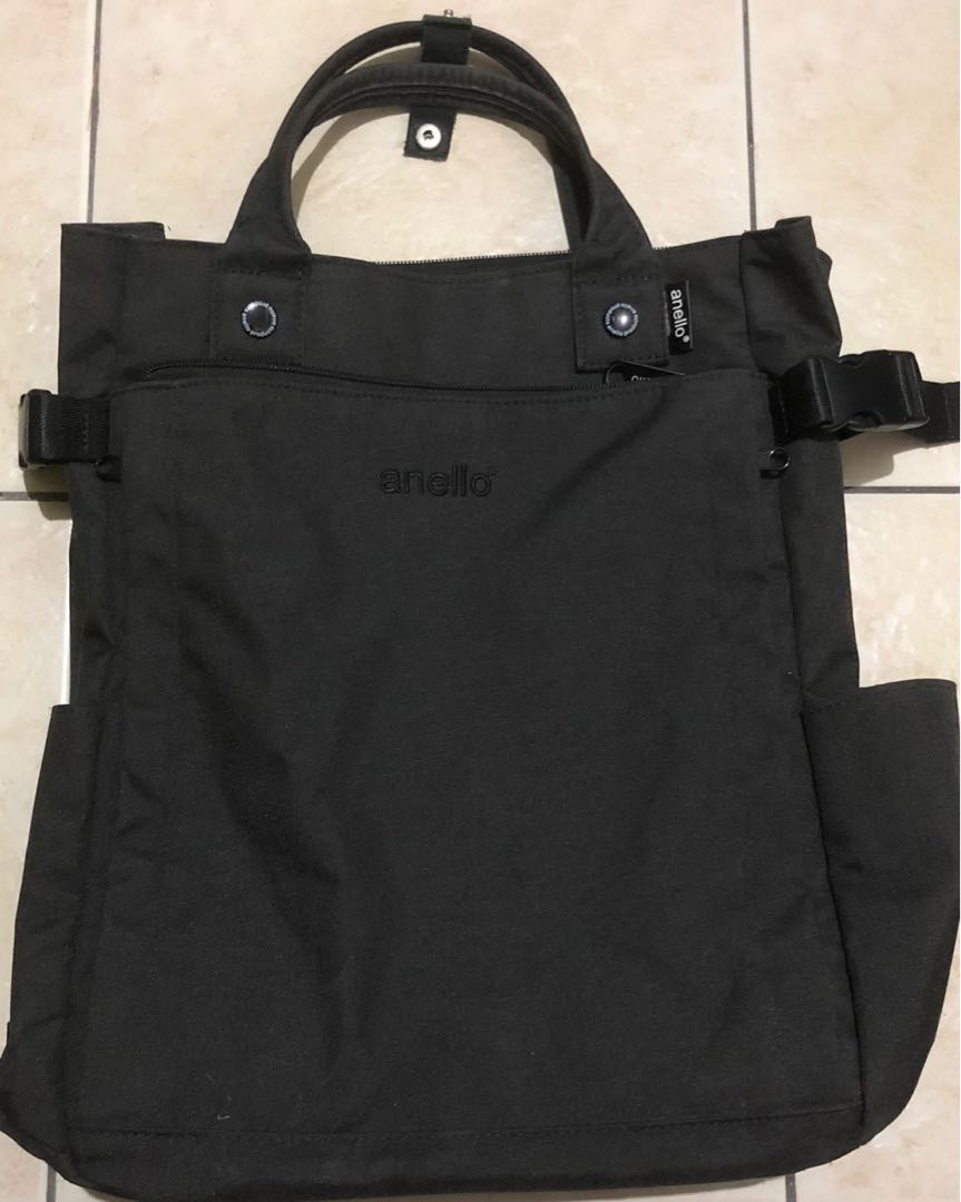 (AUTHENTIC) Anello Backpack - BLACK, Women's Fashion, Bags & Wallets ...