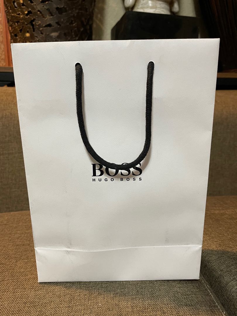 Authentic Hugo Boss Paperbag, Luxury, Bags & Wallets on Carousell