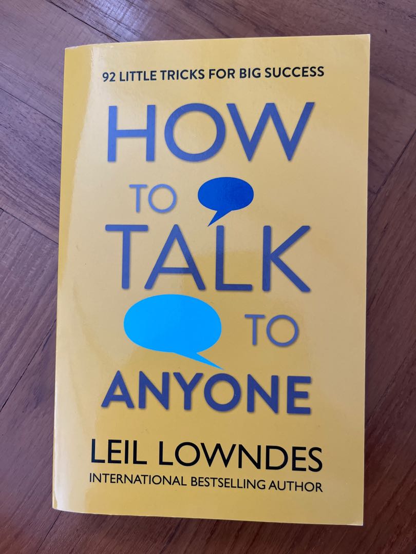 Book “How to talk to anyone?” By Leil Lowndes, Hobbies & Toys, Books ...