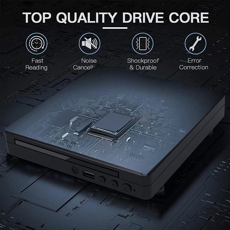 Ceihoit Mini DVD Player, DVD CD/Disc Player for TV with HDMI/AV Output ...