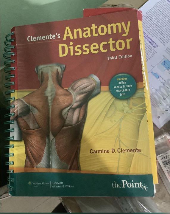 Clemente Anatomy Dissector 3rd Ed (Orig Copy), Hobbies & Toys, Books ...