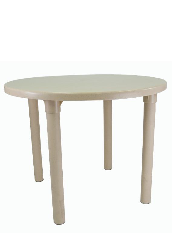 Cofta MT-03 Round Table 36 inches Granite Plastic Table, Monobloc Table ...